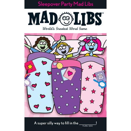Mad Libs: Sleepover Party | Giggle Monkey Toys