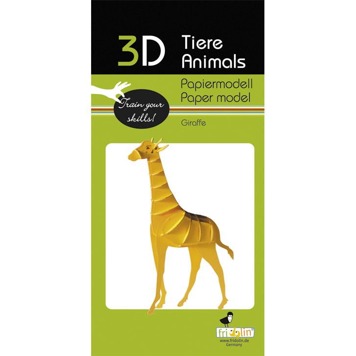 3D Paper Model - Giraffe | Giggle Monkey Toys